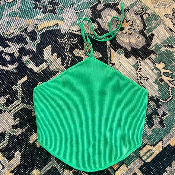 Aritzia | Tops | Green Aritzia Babaton Triangle Crop Top | Poshmark